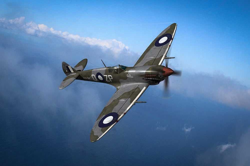 Spitfire Over Sea | Hangar 7 Art
